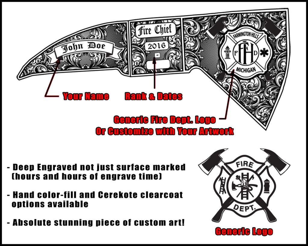Commemorative Firefighter’s Axe – American Laser_